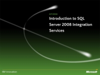 Introduction to SQL Server 2008 Integration Services презентация, доклад